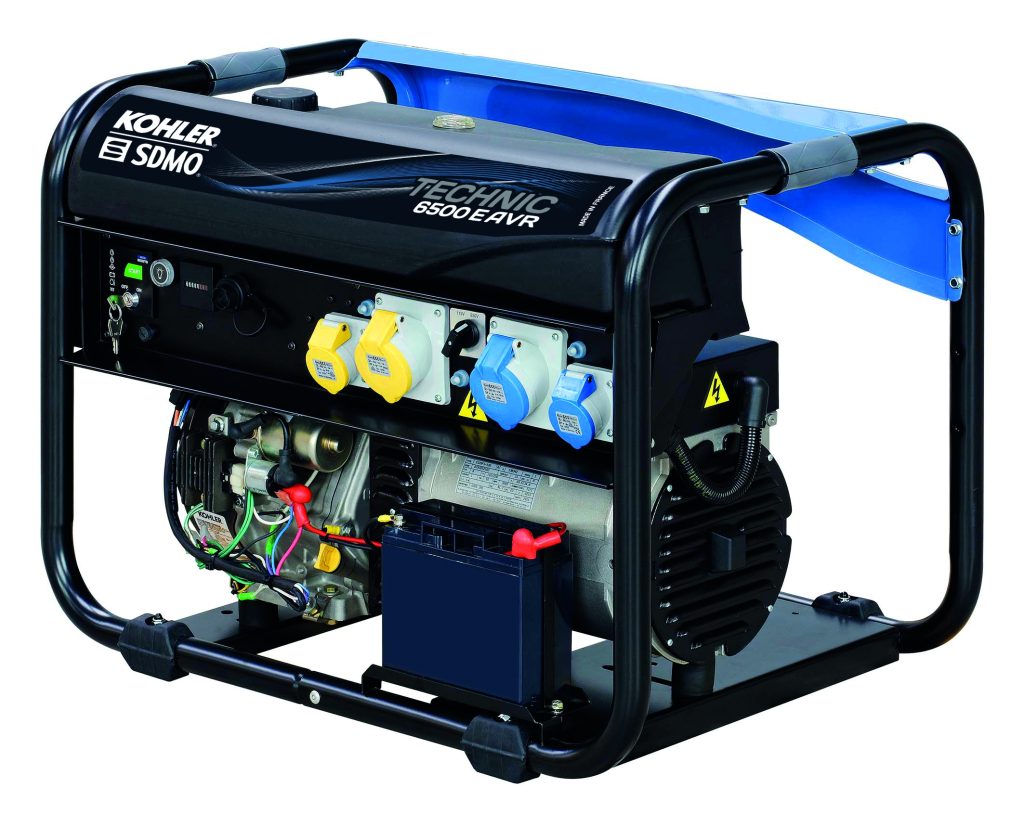 SDMO TECHNIC 6500 E AVR (ELECTRIC) UK PETROL Generator - Generator Warehouse